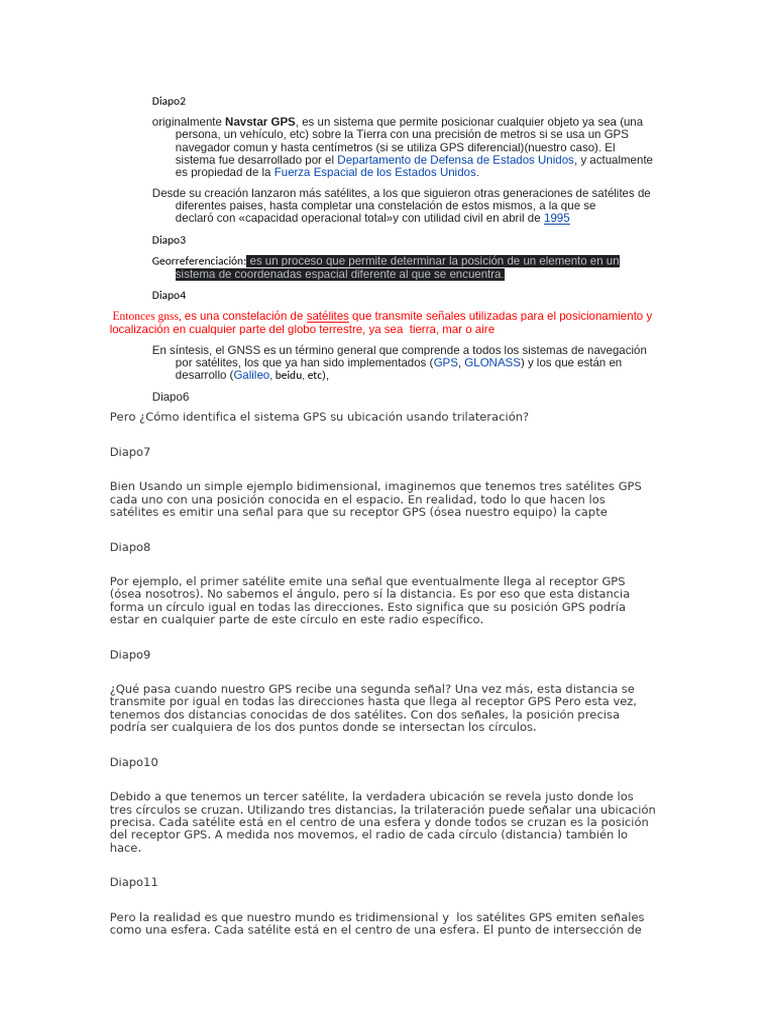 Funcionamiento y Aplicaciones del GPS | PDF | Sistema de ...