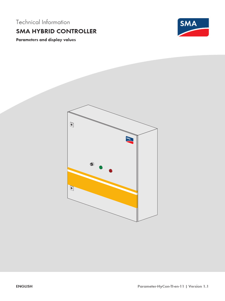 SMA Hybrid Controller Technical Info | PDF | Electrical Grid ...