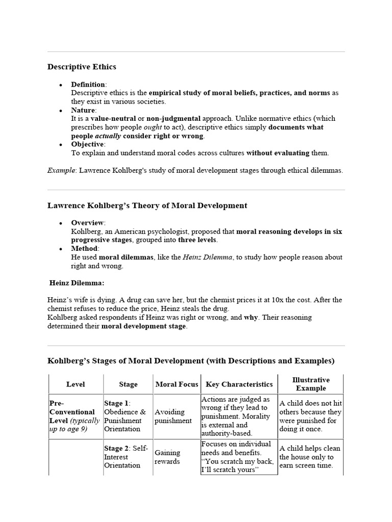 296 Classroom 1 Descriptive Ethics | PDF | Social Psychology ...