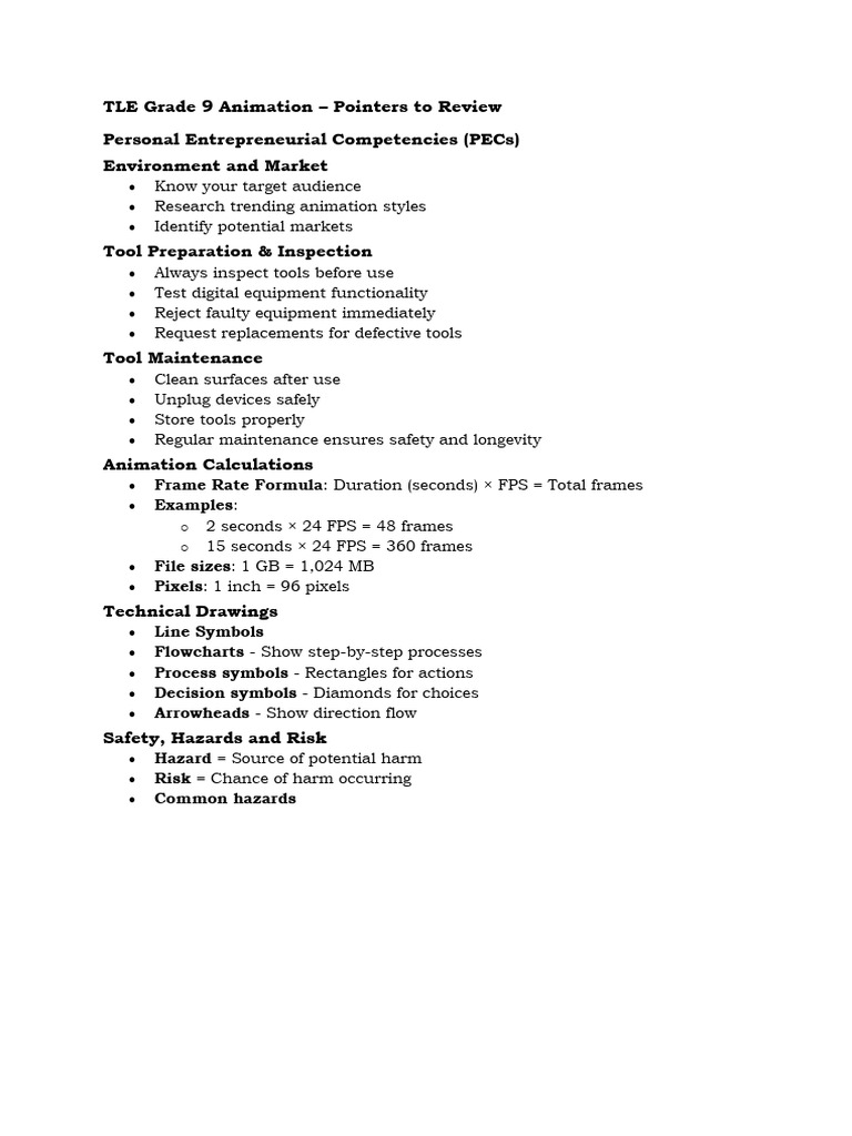 TLE Grade 9 Pointers To Review | PDF