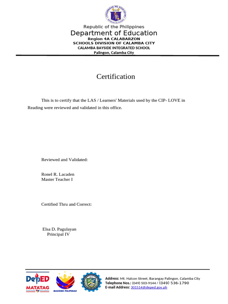 Certification LR | PDF