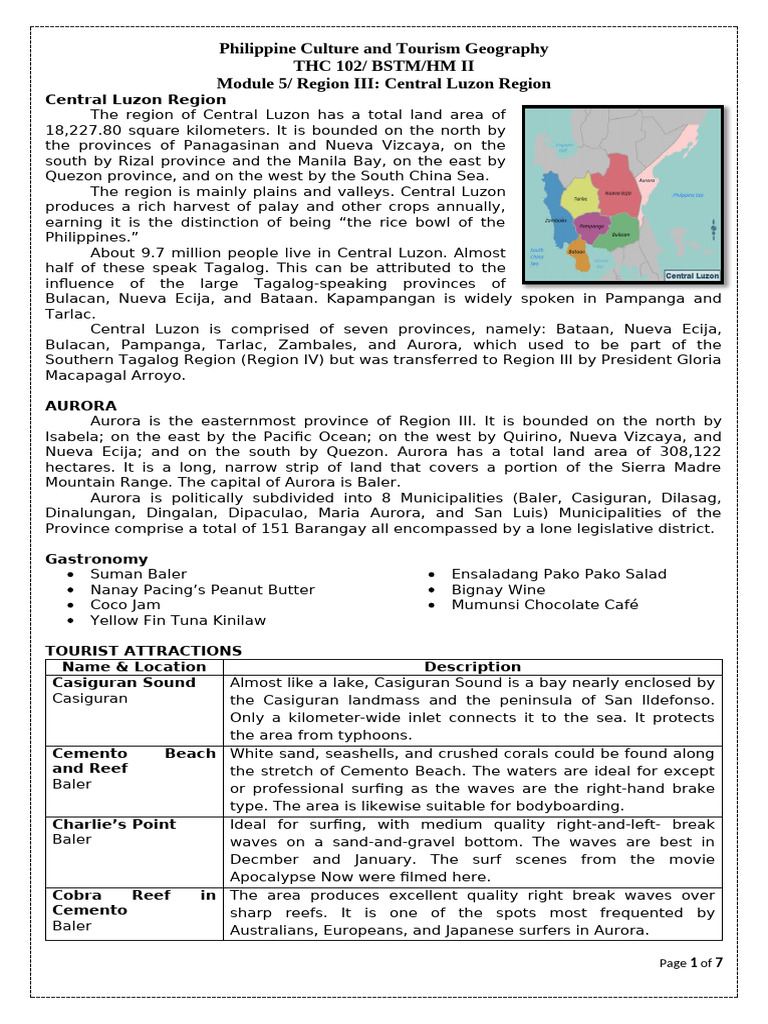 Region III Central Luzon Region | PDF