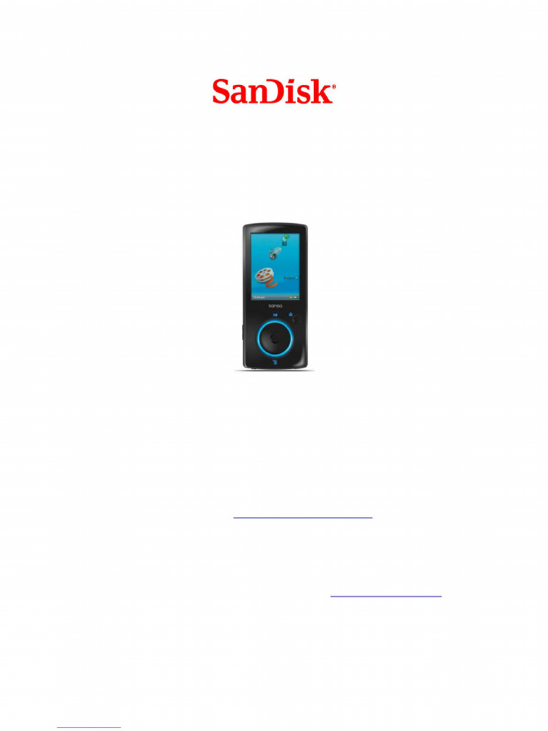 Manual do Usuário Sansa View | PDF | USB | Decibel