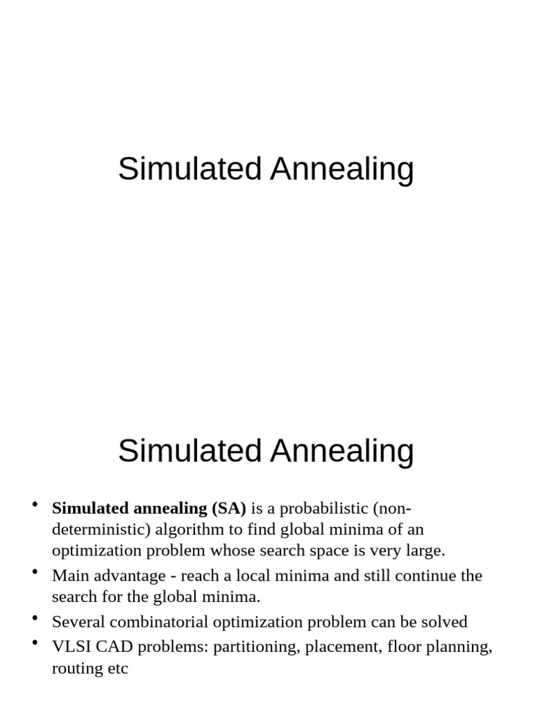 Mod2-Lect2-SimulatedAnnealingfor Cadforvlsi | PDF | Mathematical ...