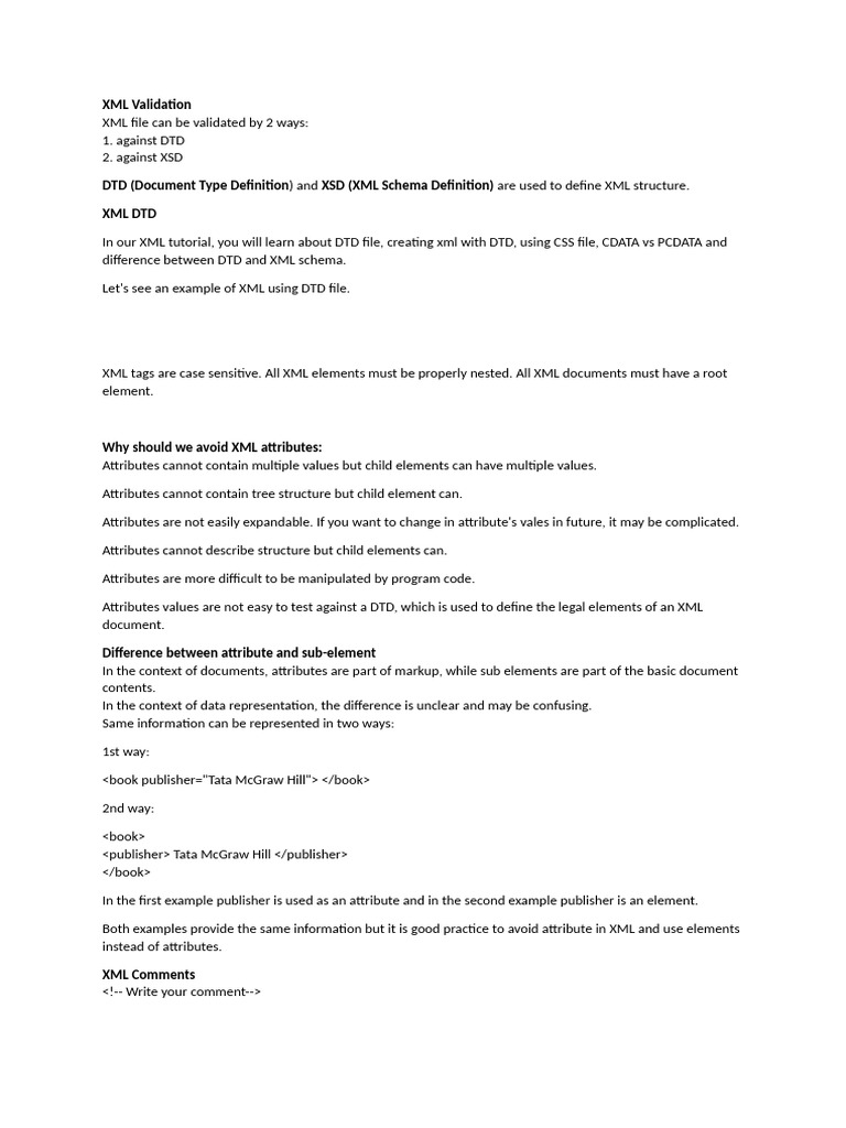 xml1 | PDF | Xml | Xml Schema