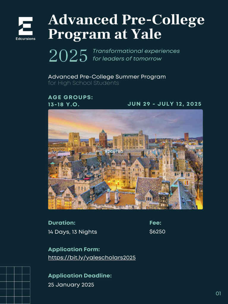 Yale Pre-College Summer Program 2025 | PDF | Yale University | Science