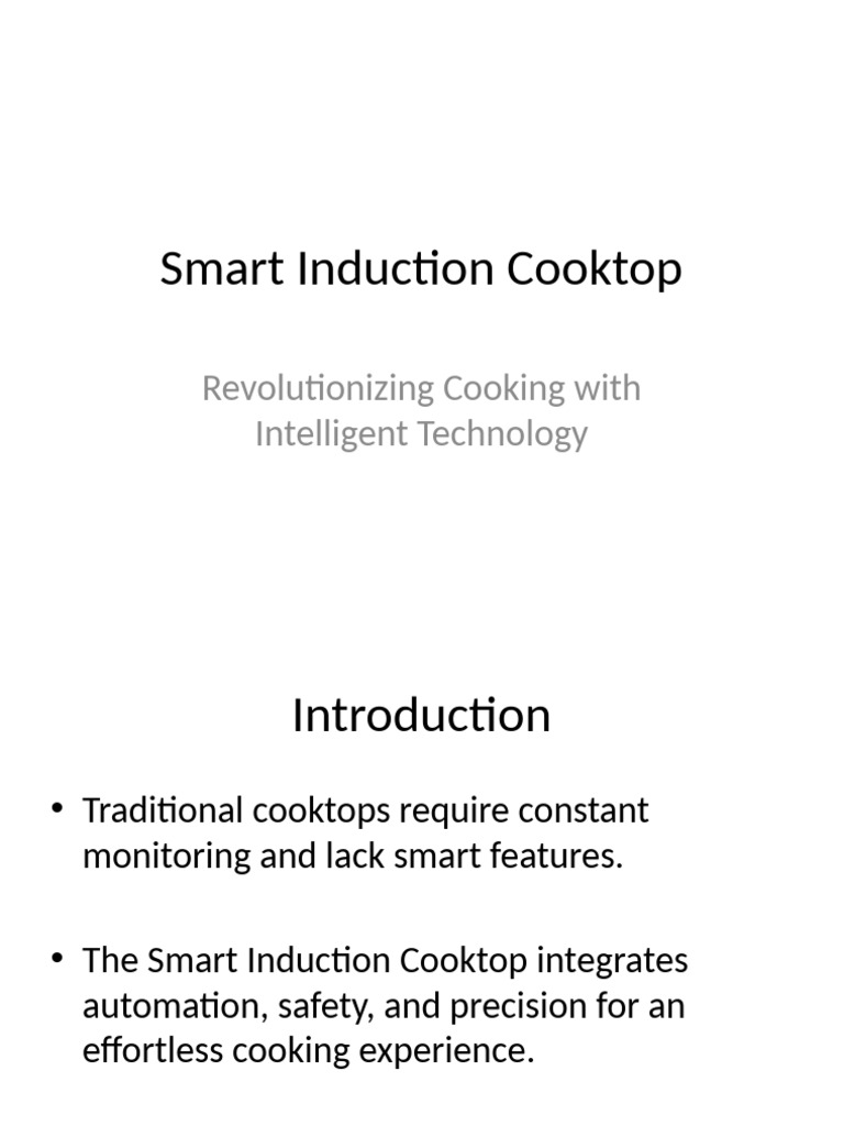 Smart Induction Cooktop Features & Benefits | PDF