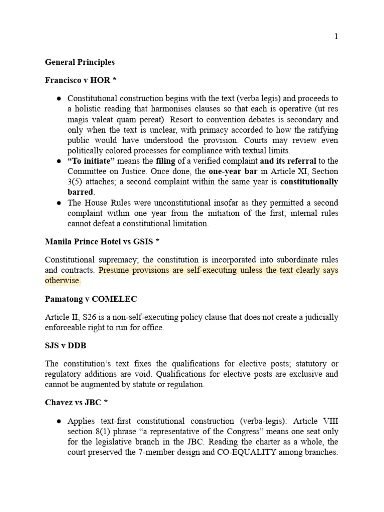Doctrine Review Up To TAX | PDF | Eminent Domain | Just Compensation