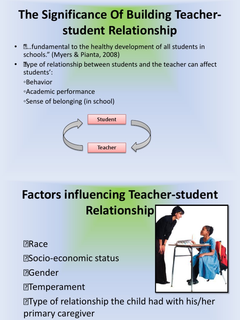 Student Teacher Relationship | PDF | Classroom | Community