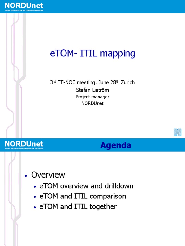 eTOM Model | Itil | Information Management