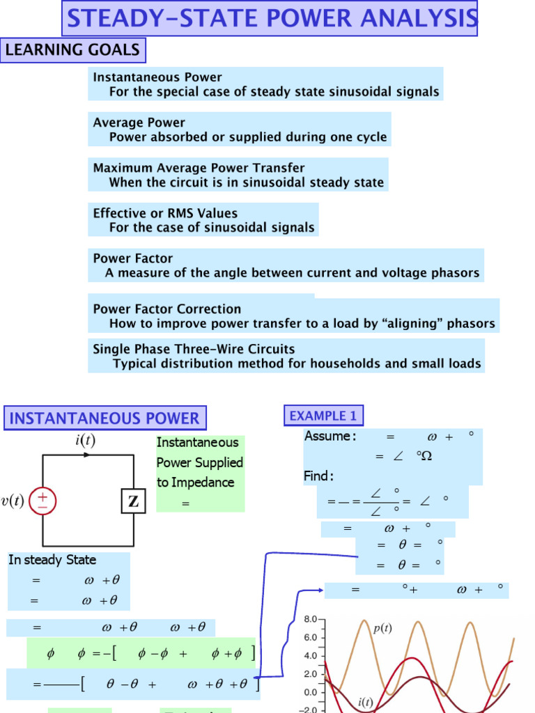 Power Analysis in Electrical Circuits | PDF | Electric Power | Physical ...