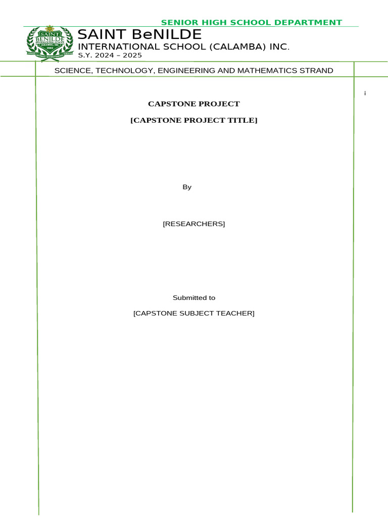 Capstone Template | PDF