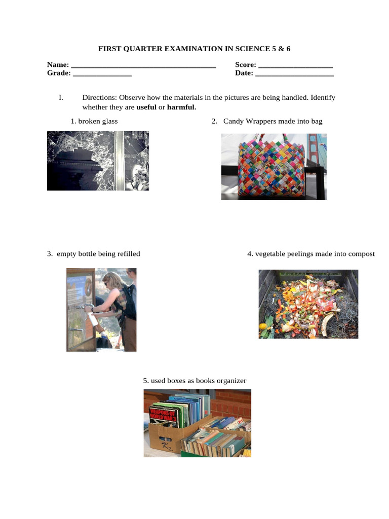 First Quarter Examination in Science 5 | PDF