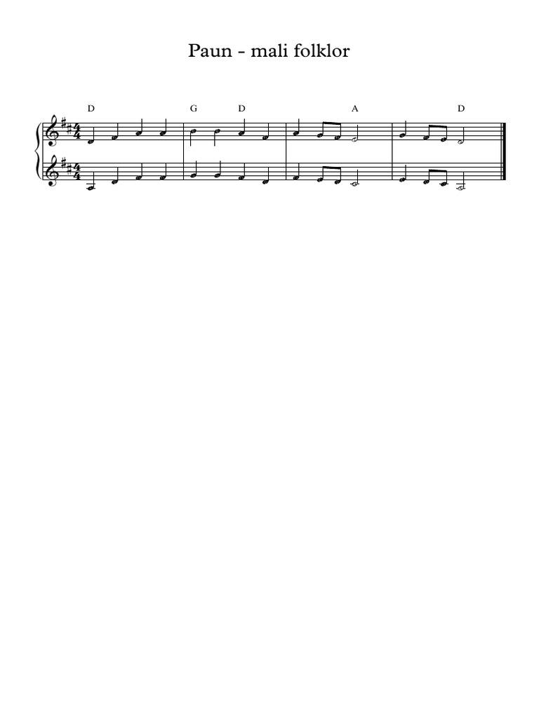 Paun Mali Folklor Full Score - B0956dfa 59eb 4afb 8c2d 2c6f09d489af | PDF