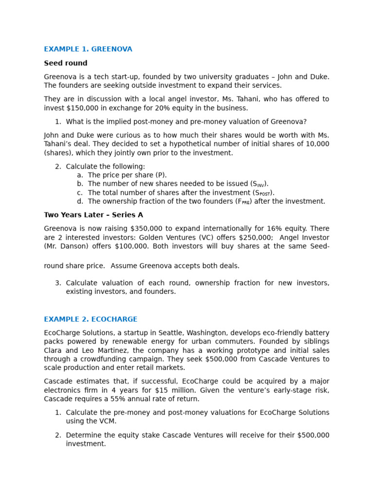 Lecture 4. Calculation Examples - in Class | PDF | Corporate Finance ...