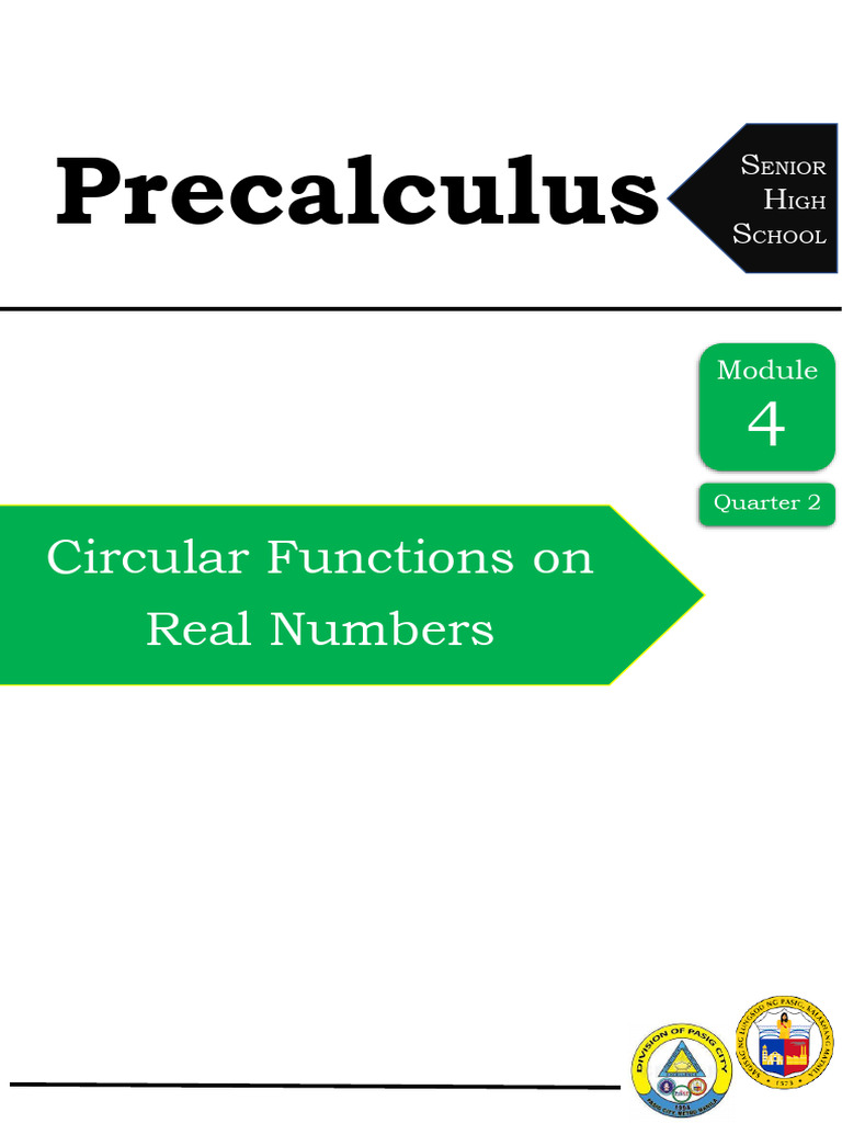 PRECALCULUS Q2 M4 Circular Functions | PDF | Trigonometric Functions ...