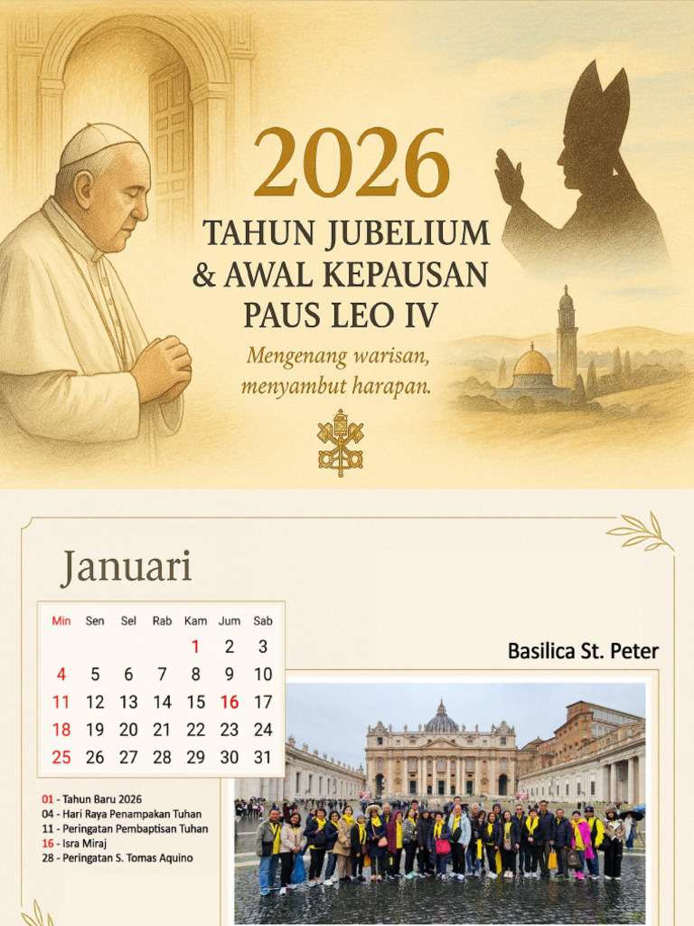 Calendar 2026 (Katolik) | PDF