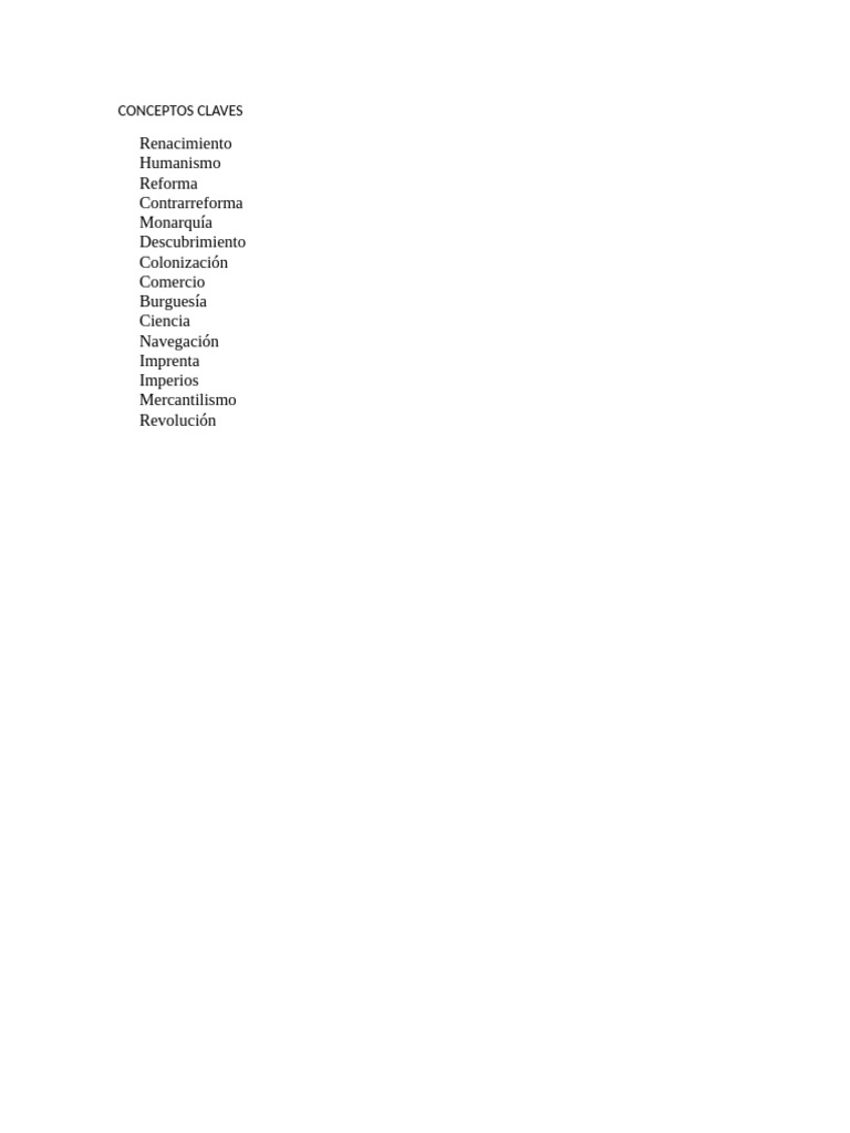 Conceptos Claves | PDF