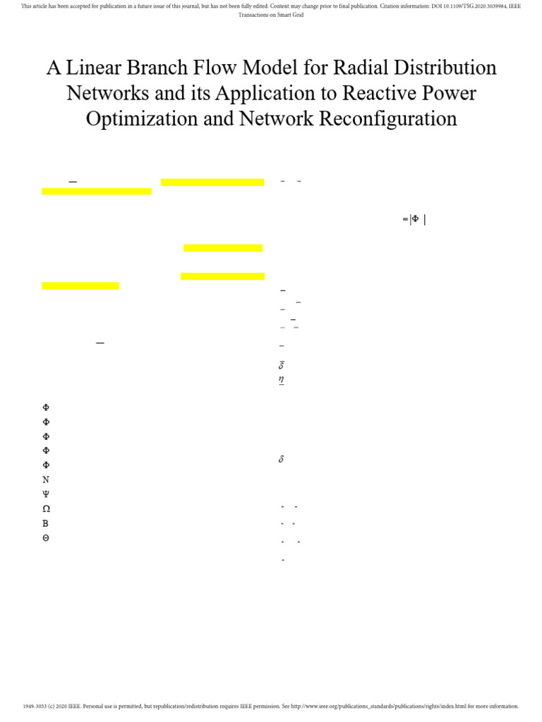 2021x-A Linear Branch Flow Model - Radial DN - RPO - Network ...