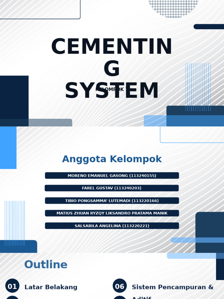 Cementing System Kel 7 | PDF
