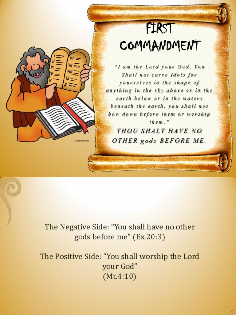 First Commandment | PDF | God | Worship