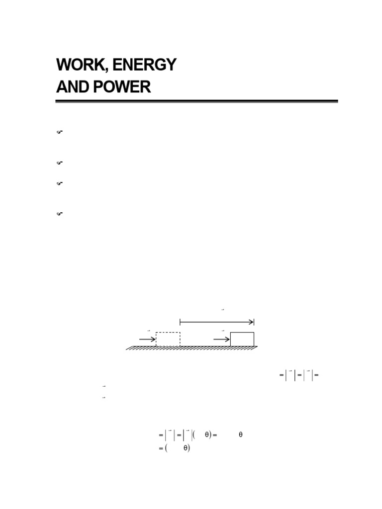 Work Energy and Power Impluse and Momentum | PDF | Momentum | Force