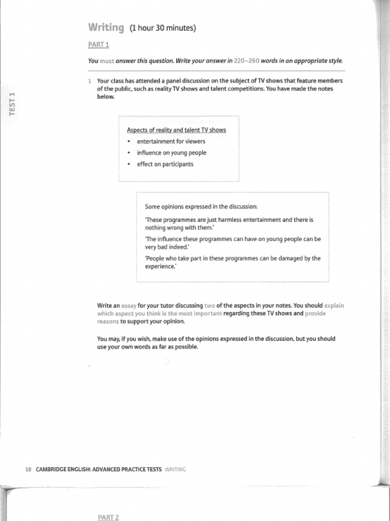 C1 Writing Test 1 | PDF