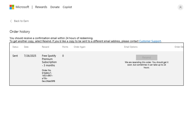 Microsoft Rewards Redemption Details | PDF