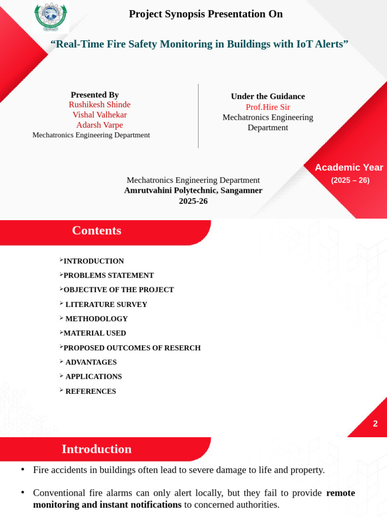 IoT Fire Safety Monitoring System | PDF | Internet Of Things ...