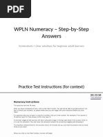 WPLN Numeracy Test Sample Questions | PDF | Public Transport