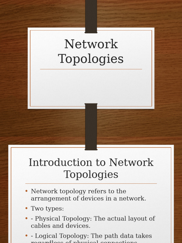 3 A Network - Topologies - Presentation | PDF | Network Topology ...