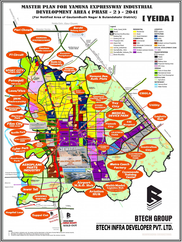 Master Plan With Place Yamuna Society | PDF