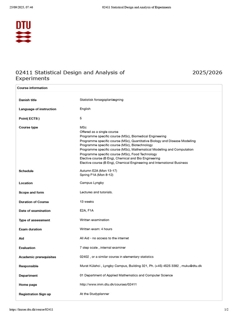 Statistical Design and Analysis of Experiments | PDF | Experiment ...