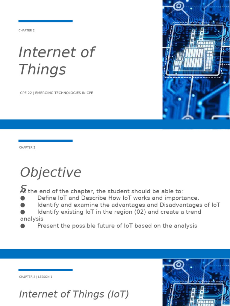 CHAPTER 2 Internet of Things | PDF | Internet Of Things | Automation