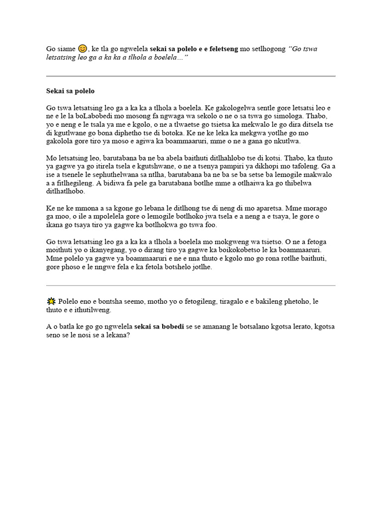 Polelo | PDF