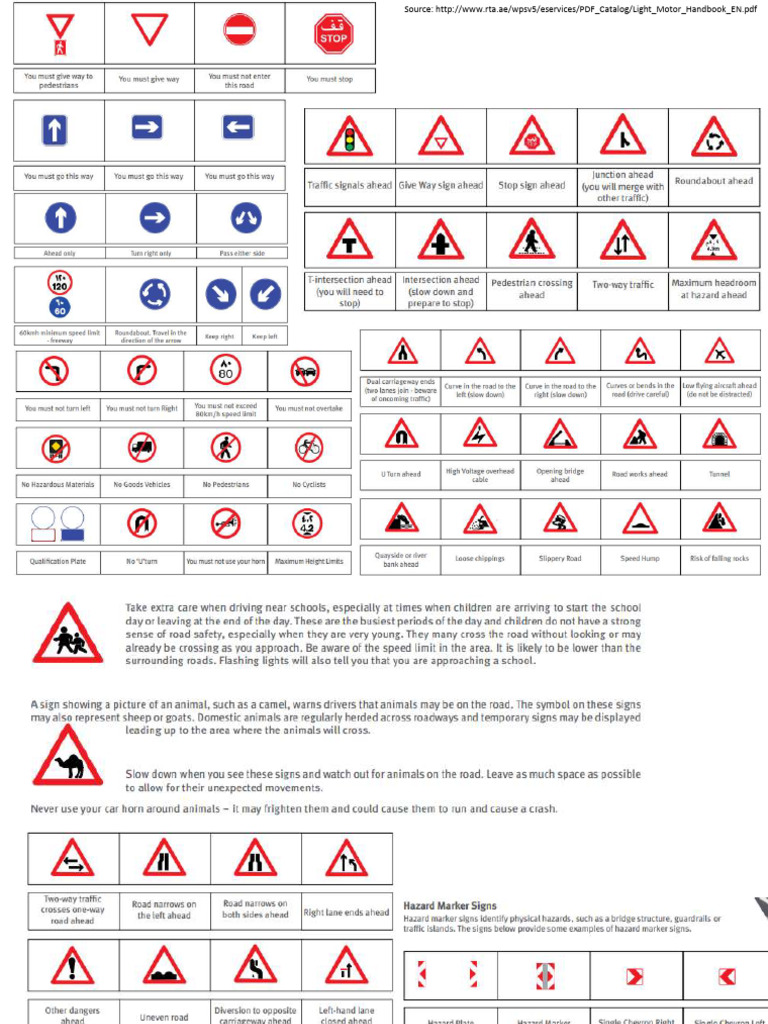 Road Signs | PDF