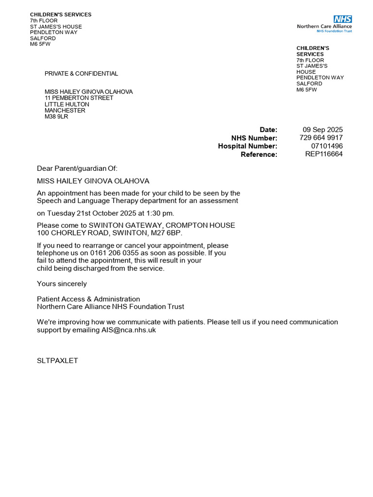 Letter 2025 09 09 | PDF