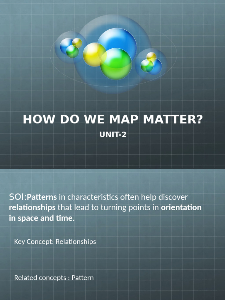 Unit-Complete PPT How Do We Map Matter | PDF | Periodic Table | Ion