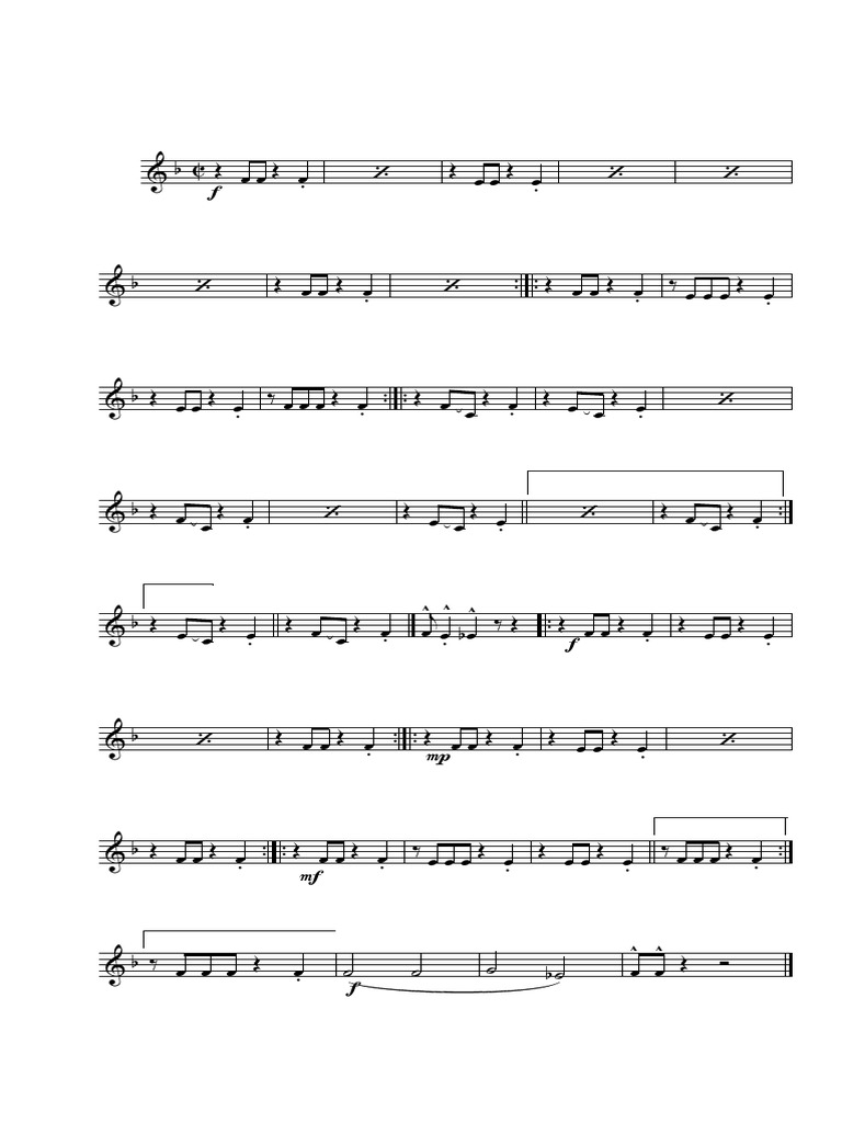 Horn in F 3 | PDF