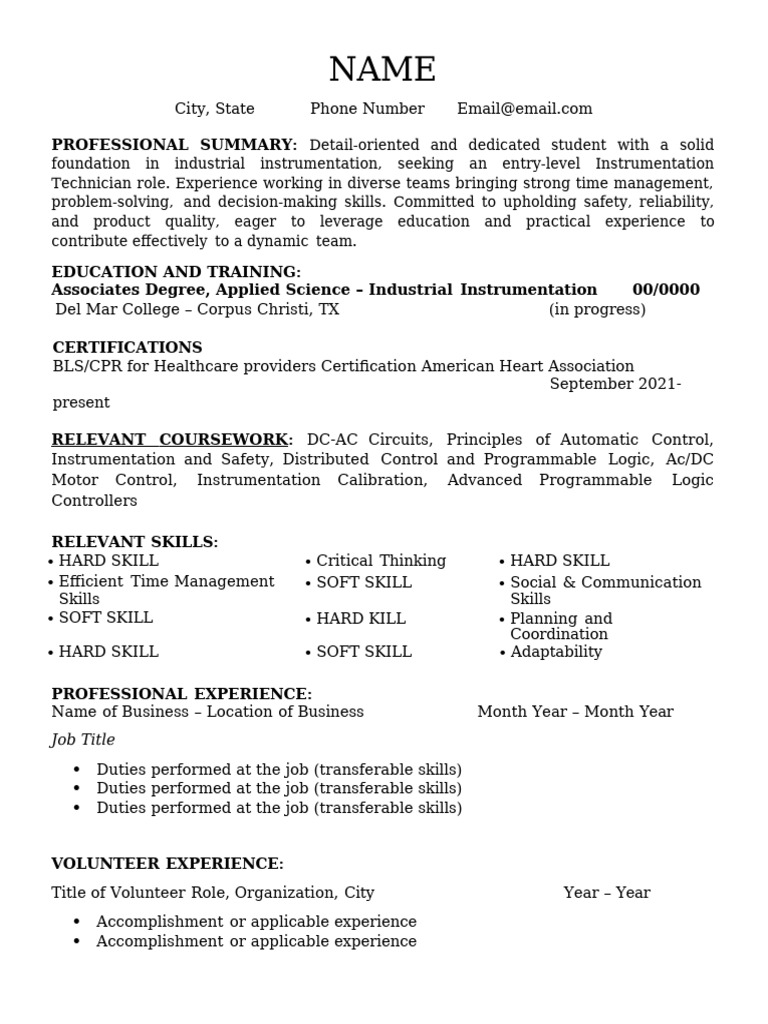 Basic Resume Starter 25 | PDF