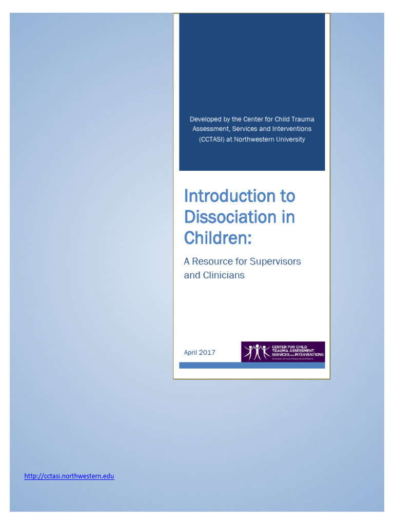 Understanding Child Dissociation in Therapy | PDF | Psychological ...