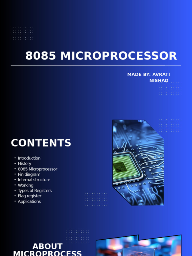 8085 Microprocessor - 20250929 - 095339 - 0000 | PDF | Central ...