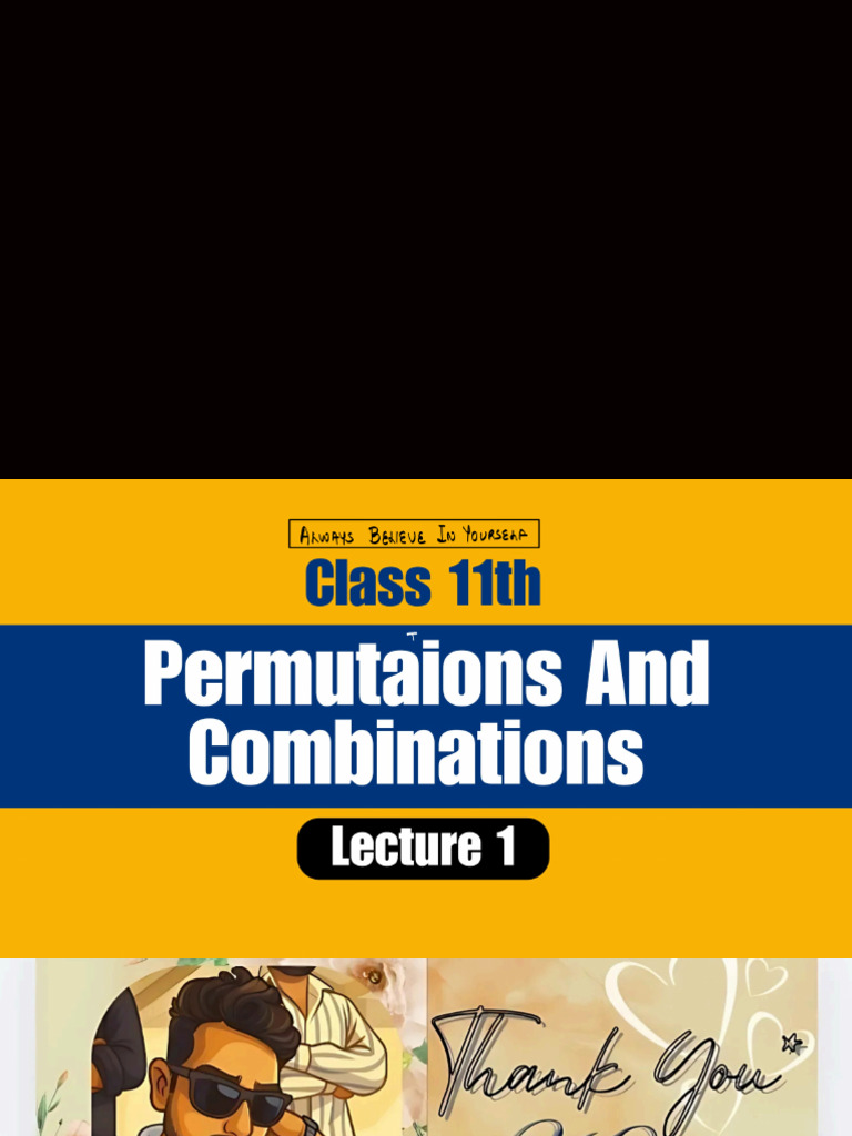 Permutation and Combination 1 | PDF