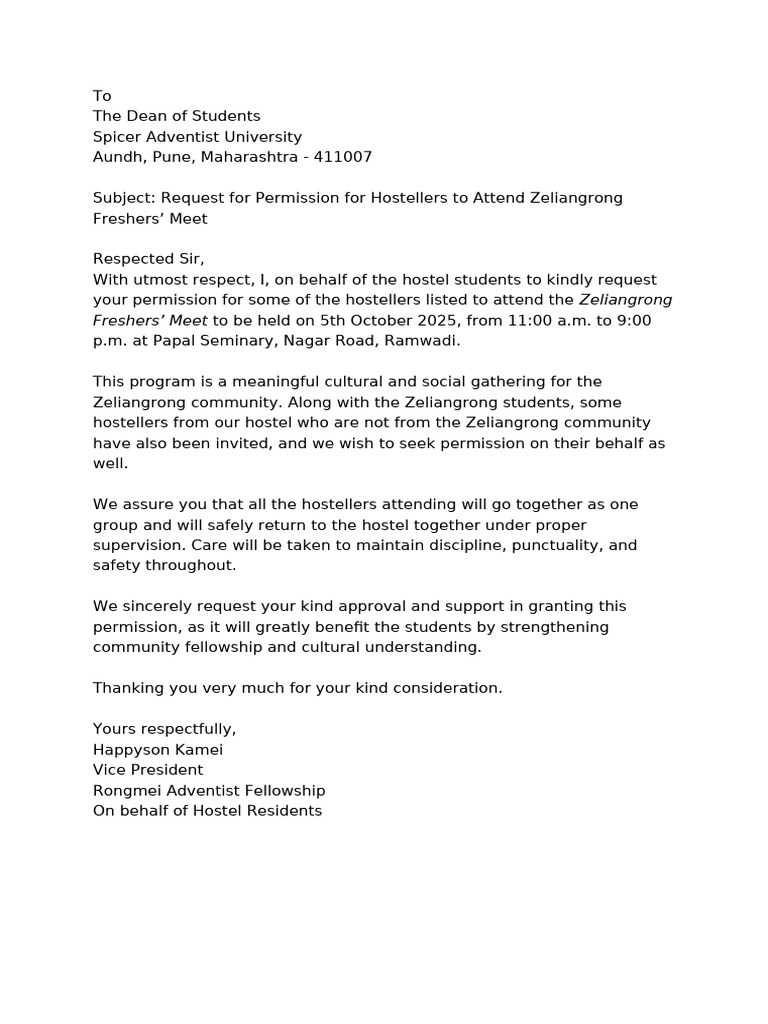 Freshers' Meet | PDF