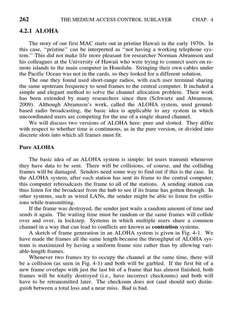 Understanding ALOHA MAC Protocols | PDF | Computer Science | Computing