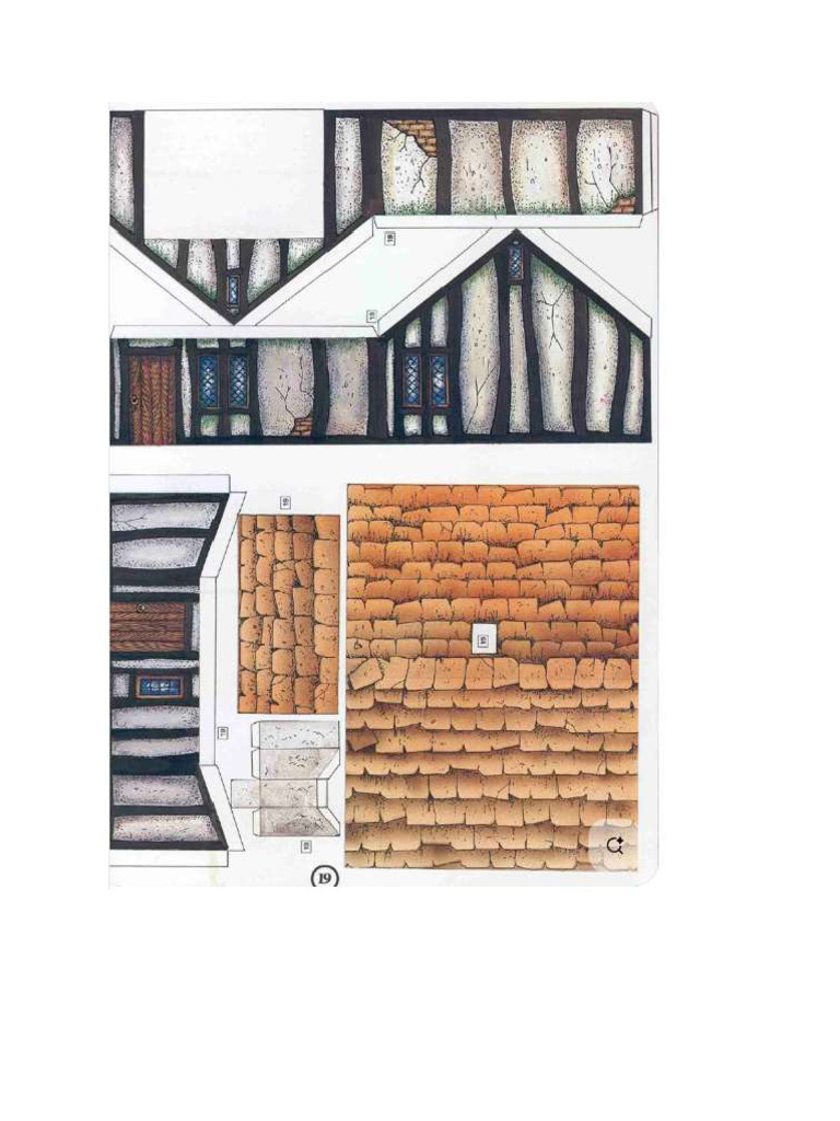 Papercraft - Building - Timber & Mud House | PDF