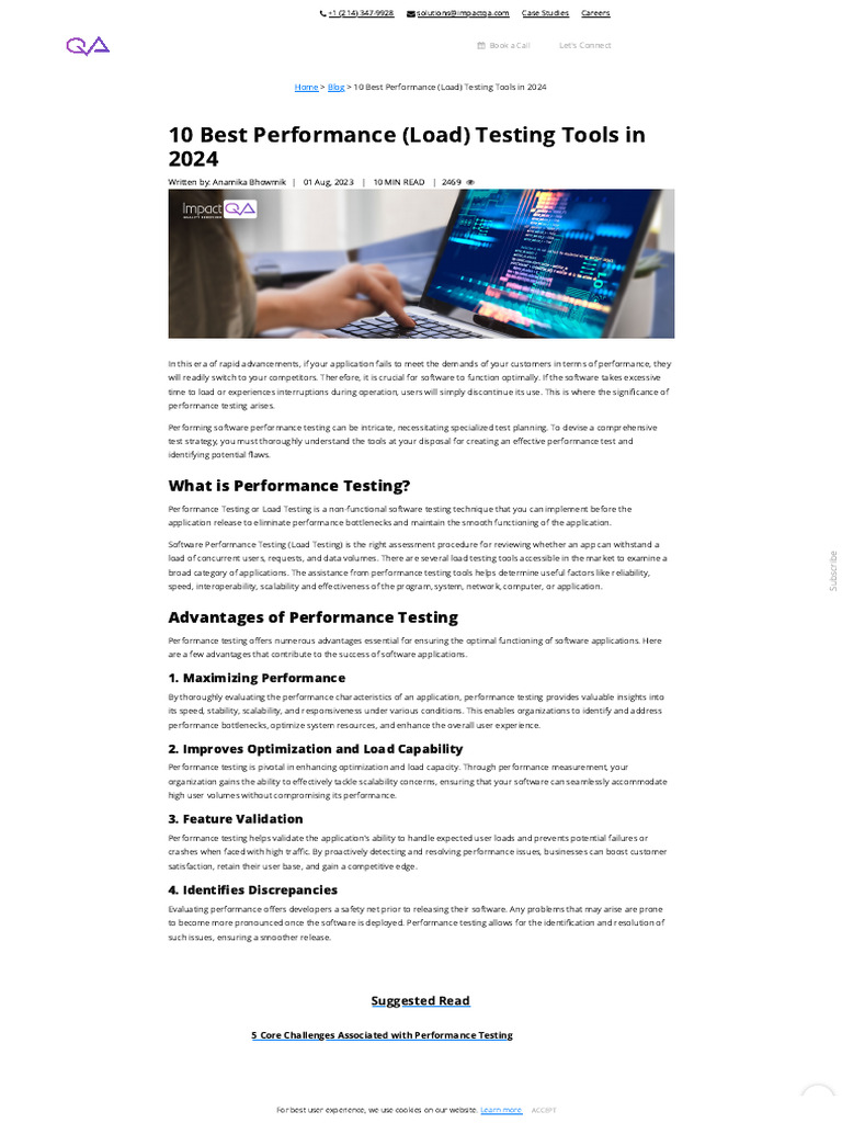 Top Load Testing Tools for 2024 | PDF | Software Testing | Cloud Computing
