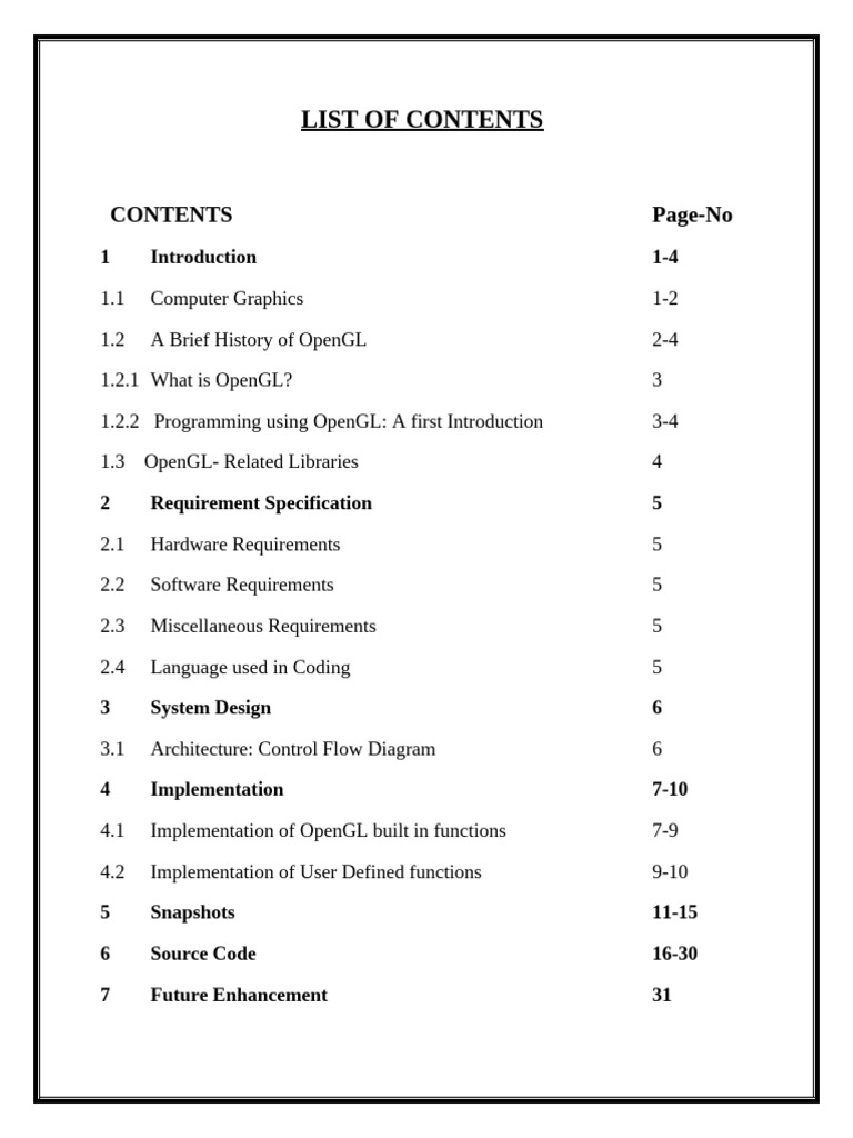 4 List of Contents | PDF