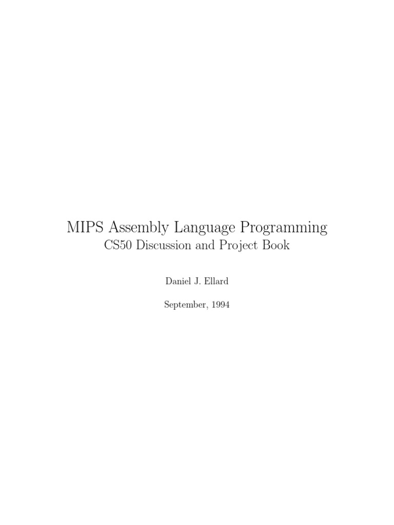 Mi Ps Assembly Tutorial | PDF | Integer (Computer Science) | Bit