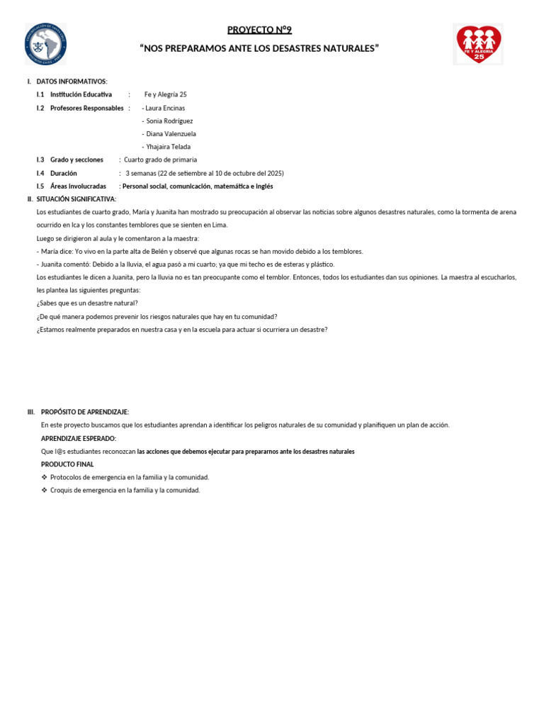 PROYECTO 9 Primera Semana | PDF | Aprendizaje | Geometría